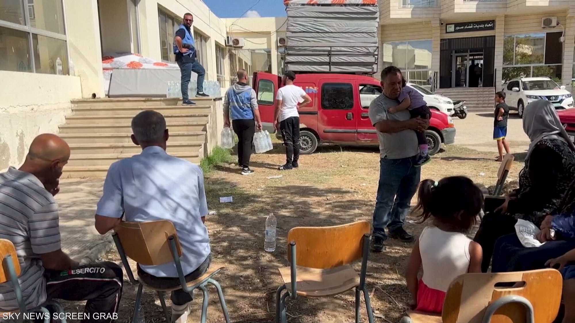 ألف لبناني نزحوا من بلدات حدودية مع إسرائيل منذ بدء الحرب غرفة