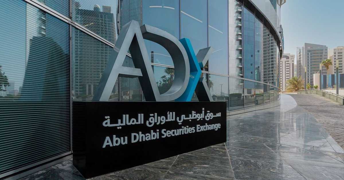 أداء سوق أبوظبي للأوراق المالية في أسبوع